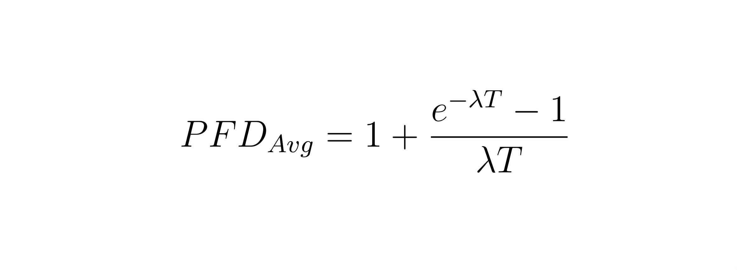 Analytical PFD and PFD Avg Equations | SilCalcBlog